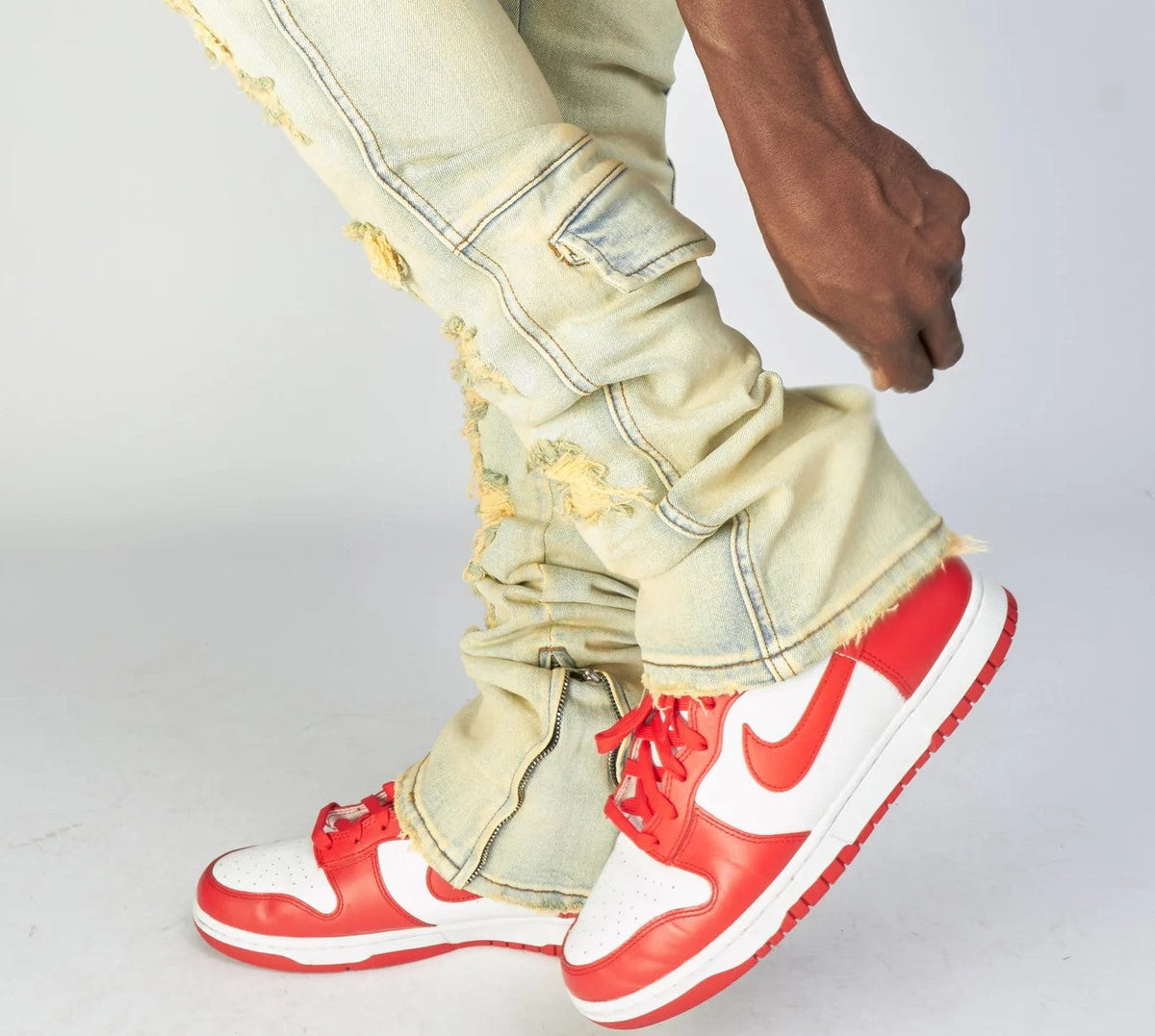 Shop Premium Stacked Pants Men at Drip Nation IL