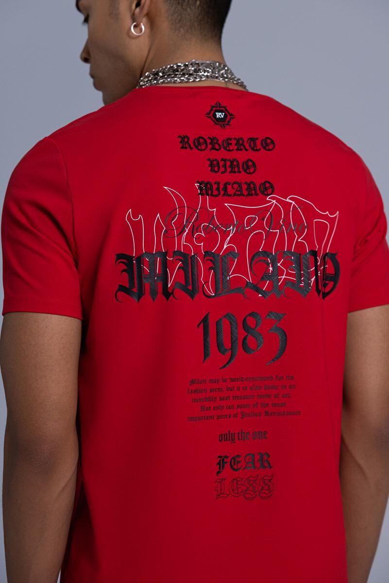 Roberto Vino Milano Red T-Shirt | Drip Nation Illinois