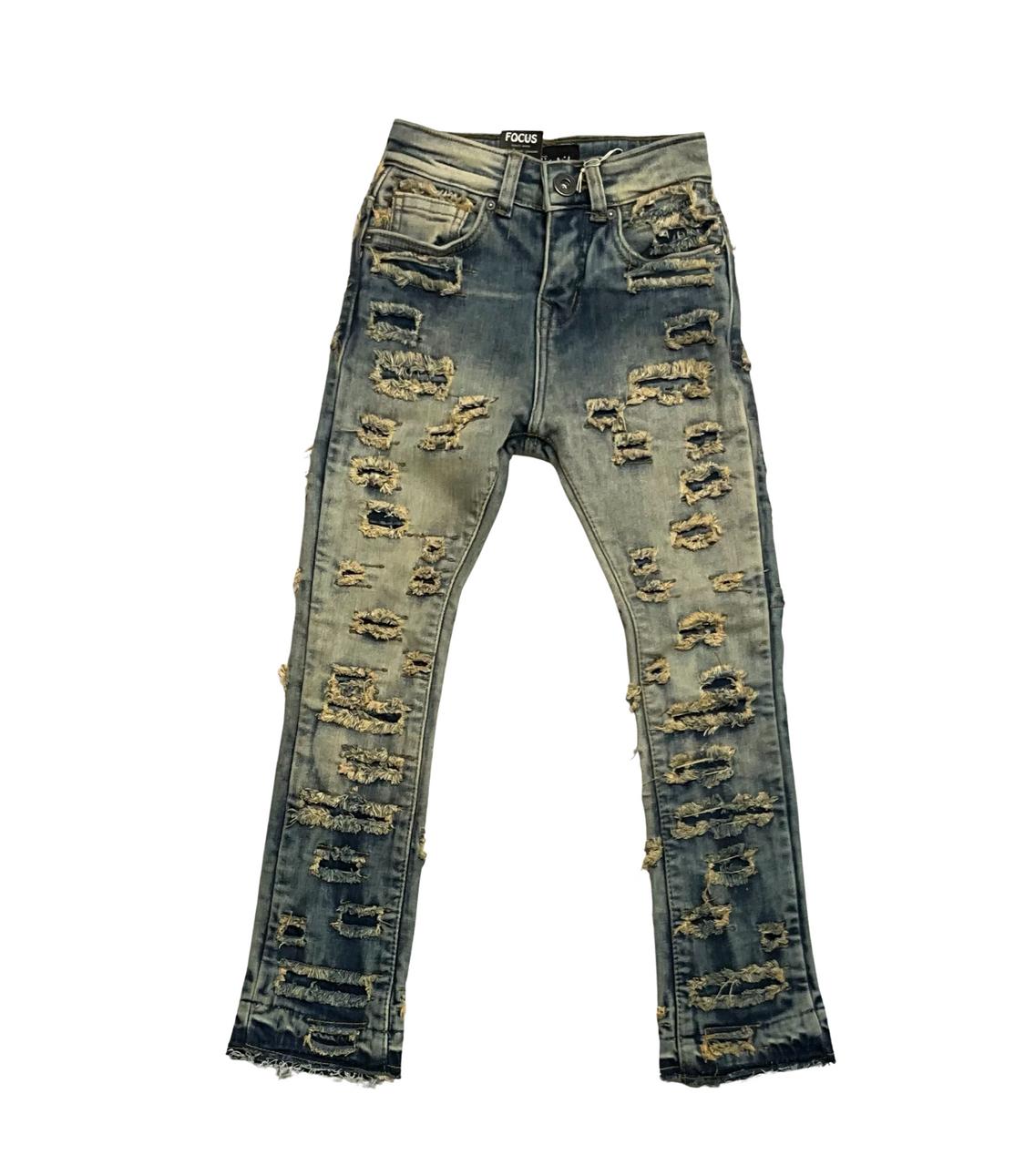 Kids Stacked Jeans – DripNationIL