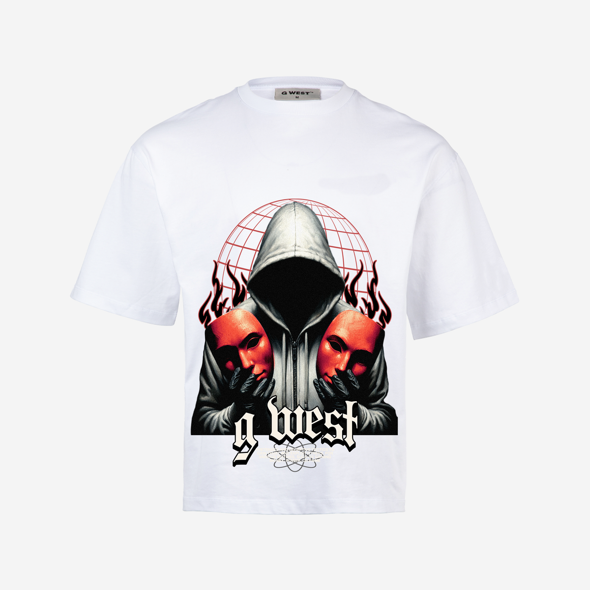 G-WEST DOUBLE FACED OVERSIZED TEE