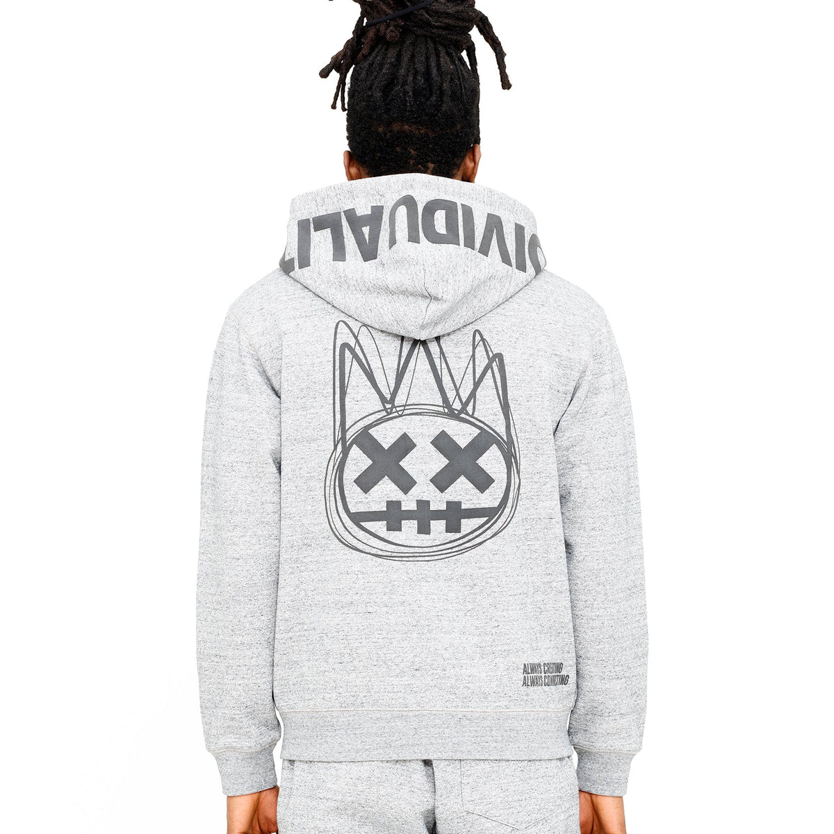 Cult - ZIP HOODY IN HEATHER GREY