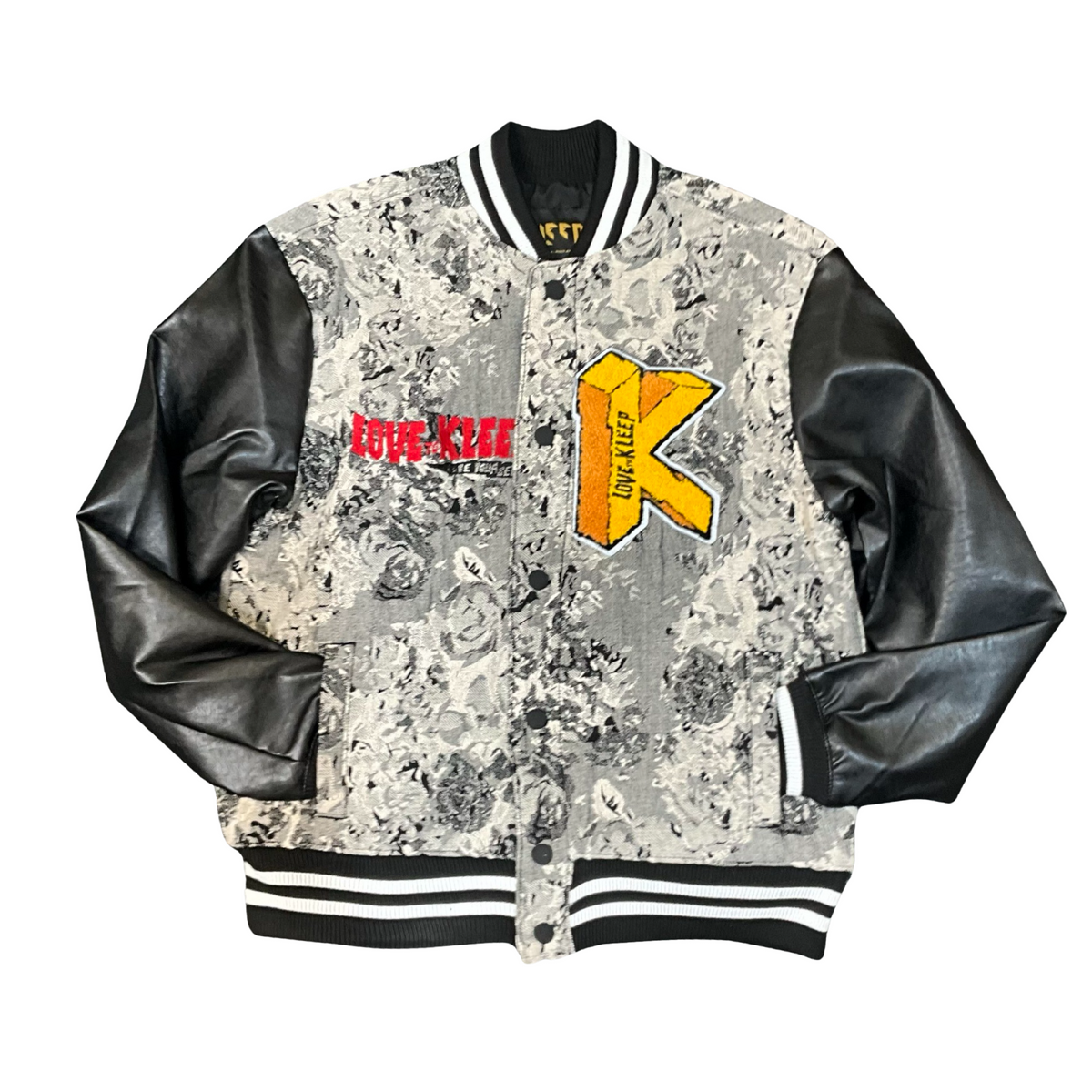 Kleep- Varsity Jacket - Vista - Grey – DripNationIL