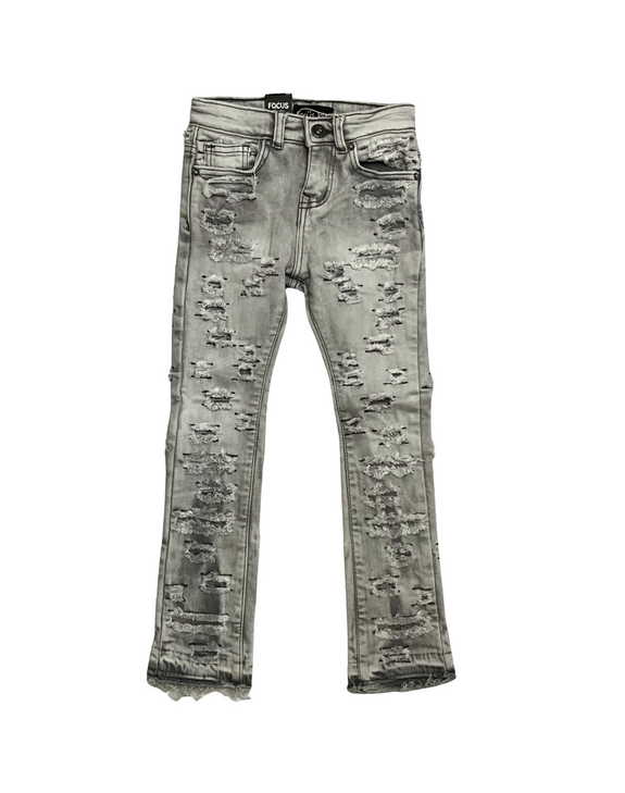 Kids Stacked Jeans – DripNationIL