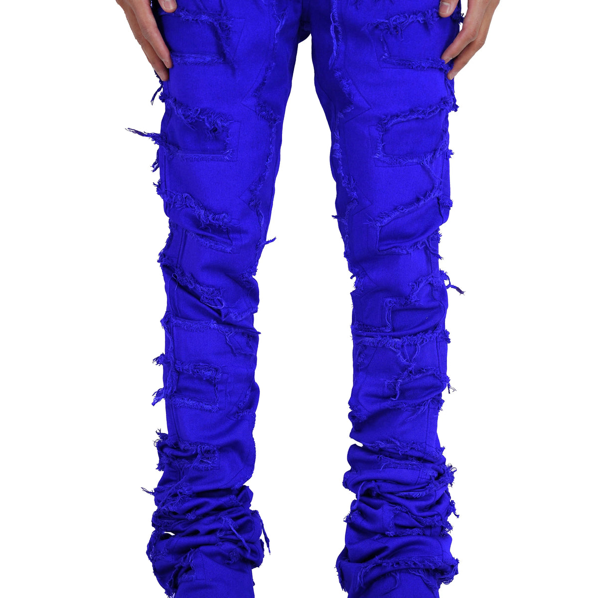 Get Focus Jeans Super Stacked Royal - Bold Streetwear | Drip Nation IL