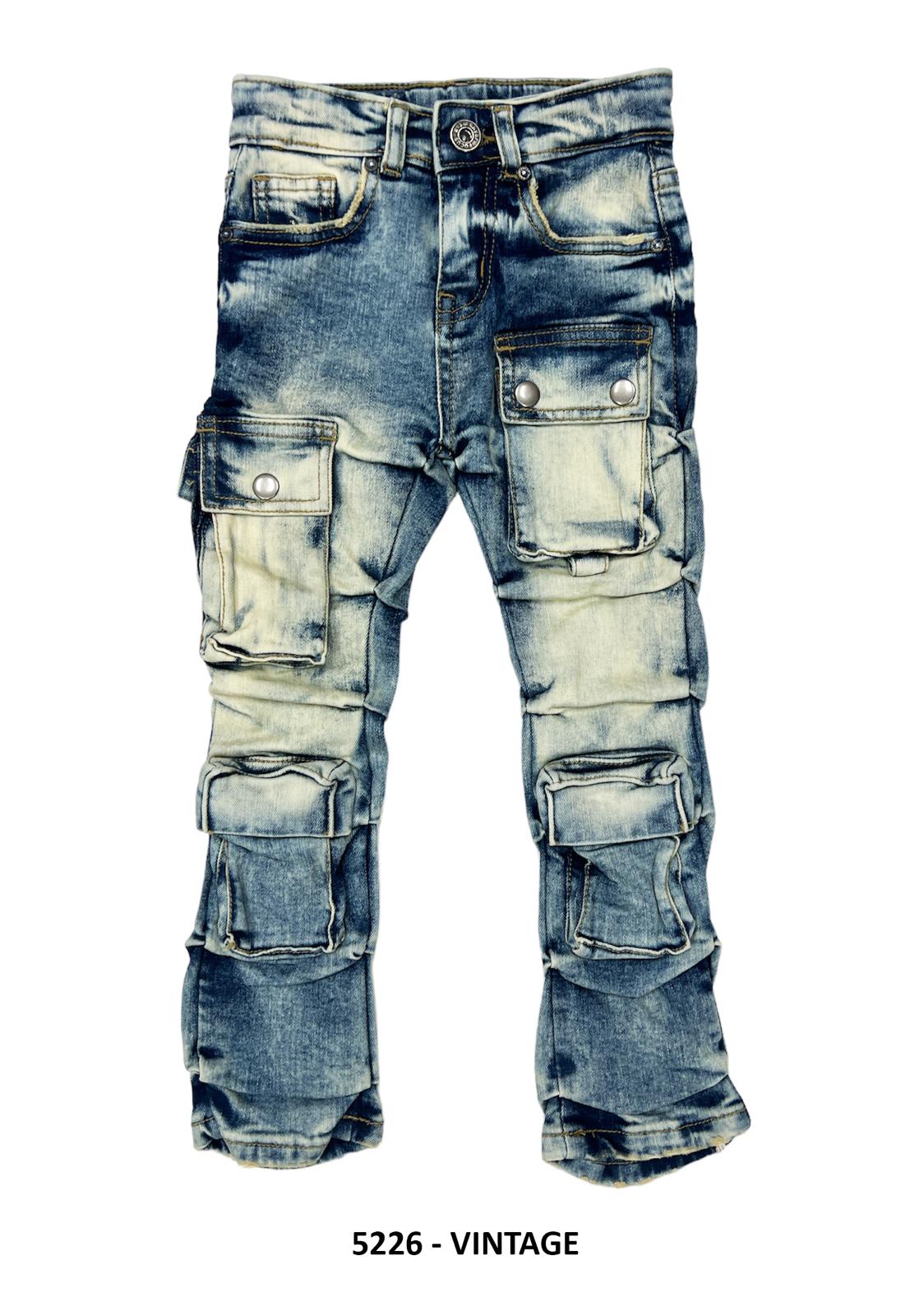 Kids Stacked Jeans – DripNationIL
