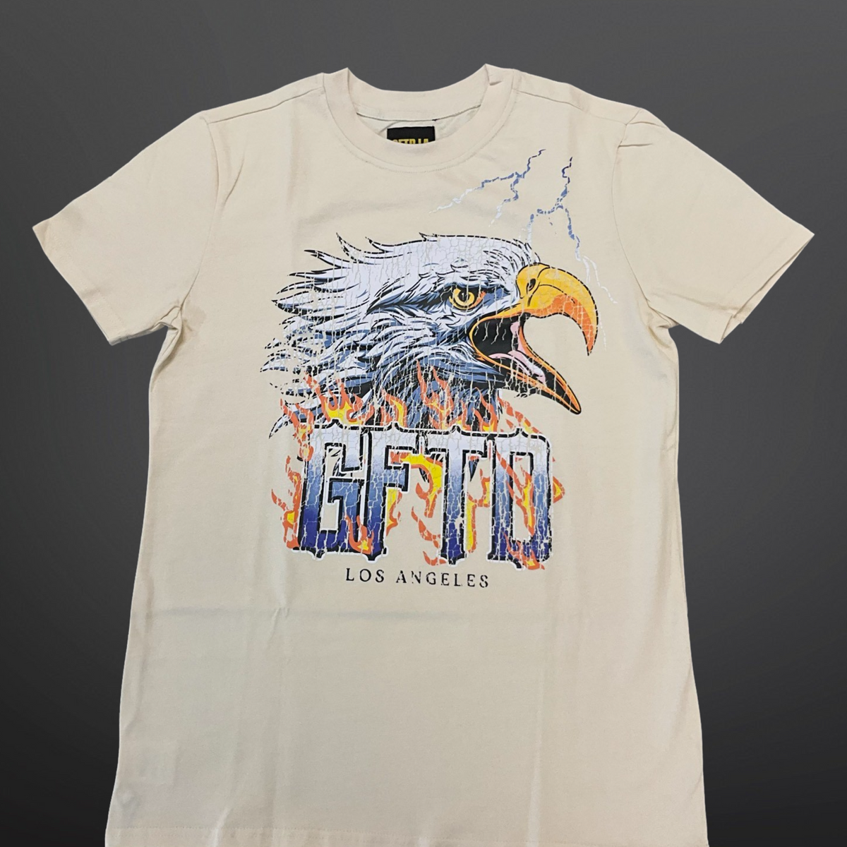 GFTD- Shirt - GT Eagle - Beige/Multi – DripNationIL