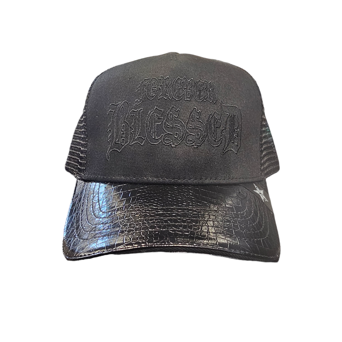 JUREN - FOREVER BLESSED - TRUCKER HAT - BLACK