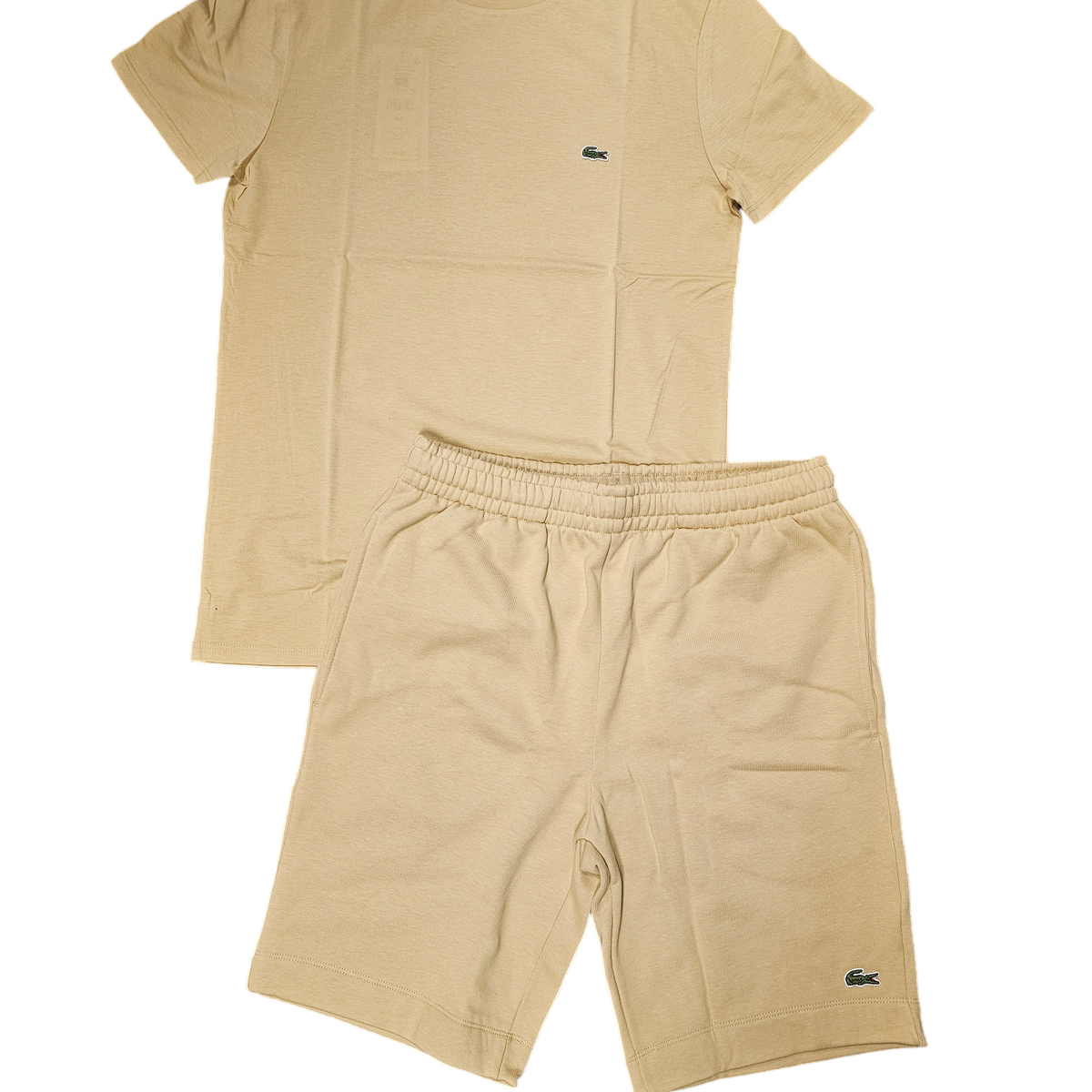 Lacoste Short Set - Pima Men's Beige Cotton Shorts | Drip Nation ...