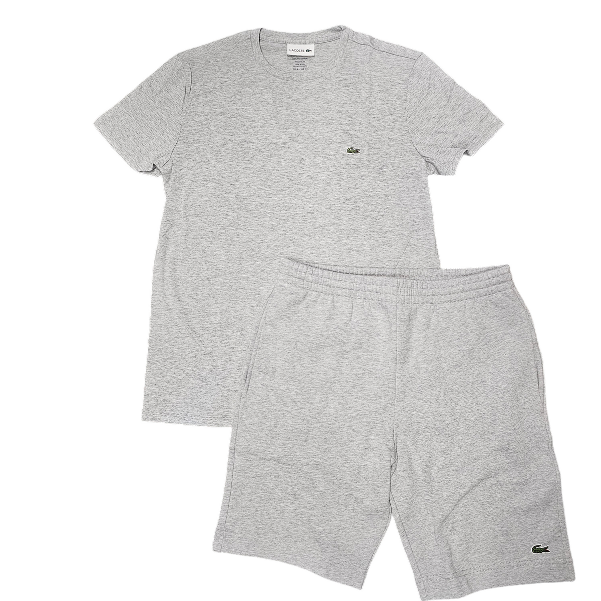 Lacoste Grey Short Set - Premium Pima Cotton - Drip Nation IL