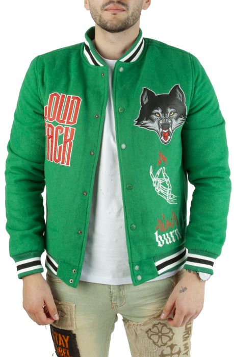 Rebel Minds - Varsity Jacket - Loud Pack- Green